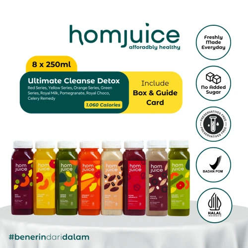 Homjuice | Cold Pressed Juice Detox #benerindaridalam